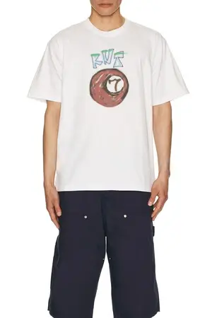 RICE NINE TEN Scribbles Tee In White