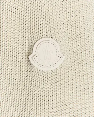 Moncler Quilted Vest Cardigan - Light Beige