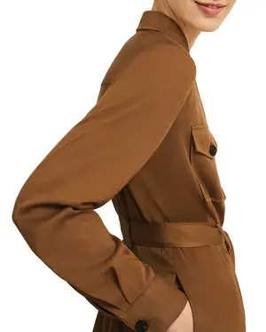 HOBBS LONDON Limited Combs Midi Shirt Dress