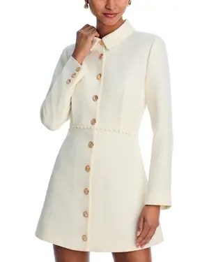 Aqua Tweed Jacket Dress