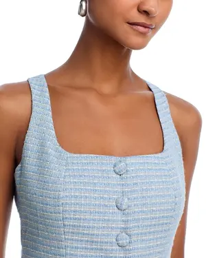 Aqua Tweed Vest