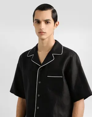 Dolce & Gabbana Linen Fabric Hawaiian Shirt