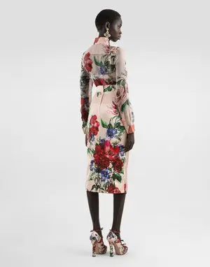 Dolce & Gabbana Floral- Chiffon Shirt - Print