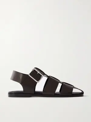 AeydĒ Whit Leather Sandals - Brown