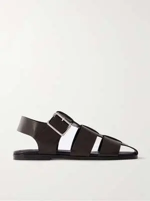 AeydĒ Whit Leather Sandals Chocolate