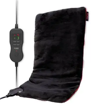 TZUMI Flex Fitness Recovery Heatplus Weighted Heating Pad - Black