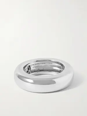 MARTHA CALVO Rhodium-plated Crystal Ring