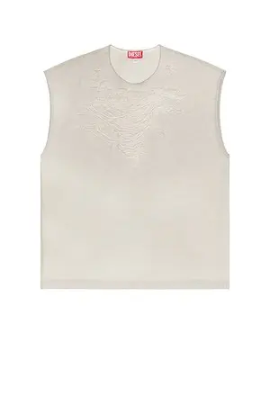DIESEL® Sleeveless Distressed Jersey Top
