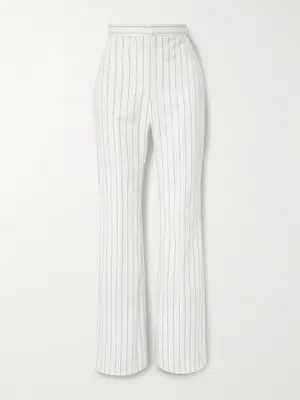 Ralph Lauren Neeva Pinstriped Flared Pants - Neutrals