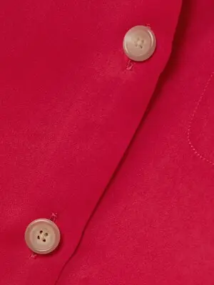 Khaite Keefe Silk-organza Shirt - Red