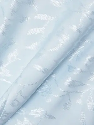 JIL SANDER Claudine Satin-jacquard Shirt - Blue
