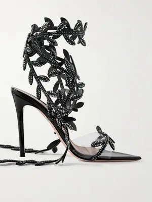 GIANVITO ROSSI Flavia 105 Crystal-embellished Sandals