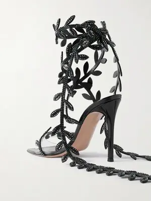 GIANVITO ROSSI Flavia 105 Crystal-embellished Sandals
