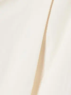 Another Tomorrow Pleated Wide-leg Organic Cotton-blend Pants - Neutrals