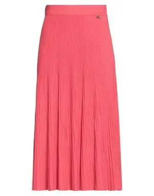 Elisabetta Franchi Midi Pleated Skirt - Red