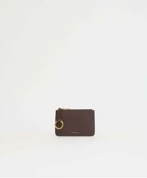 MANSUR GAVRIEL Keychain Zip Case Chocolate
