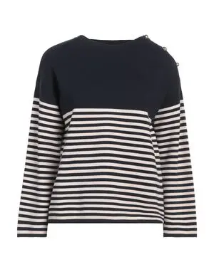 Max Mara Striped Knit Sweater - Blue