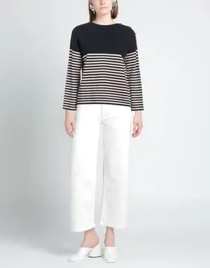 Max Mara Striped Knit Sweater - Blue