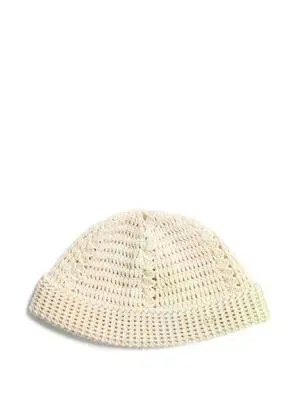 Valentino Garavani Vlogo Signature Knitted Beanie Hat - Neutrals