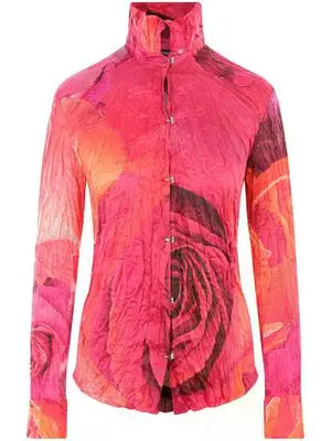 Roberto Cavalli Garden Rose-print Shirt