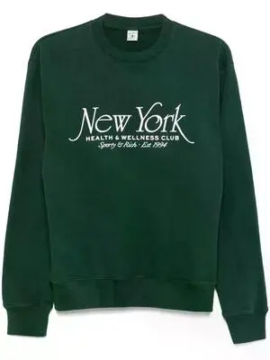 Women's Sporty & Rich Green Sweatshirt Sweatshirts Hoodies