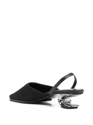 NICOLE SALDANA 40mm Syd Mules - Black