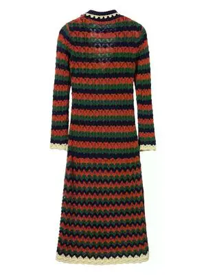 La DoubleJ Perry Knit Midi Dress - Orange