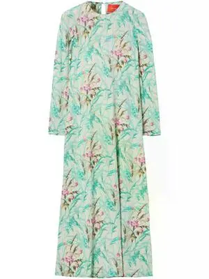 La DoubleJ Swing Midi Dress - Green