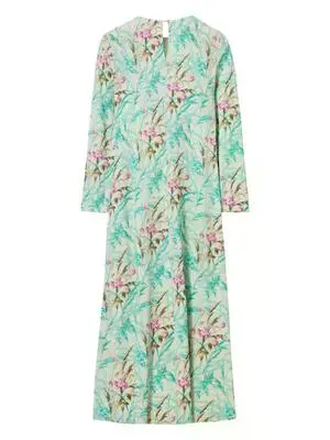 La DoubleJ Swing Midi Dress - Green