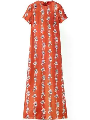La DoubleJ Swing Midi Dress - Orange