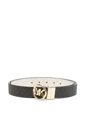 Michael Kors All-over Logo Print Belt - Grey