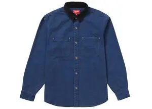 Supreme Script Canvas Snap Shirt