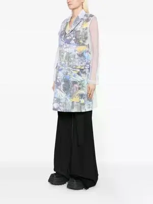 Comme Des Garçons Graphic-print Coat