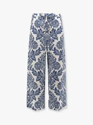 Max Mara Merano Floral-print Trousers