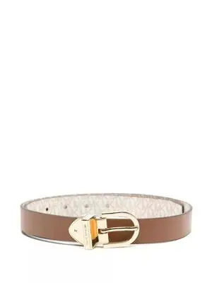 Michael Kors Michael Kors Embossed Logo Belt Brown