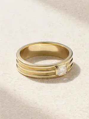 STONE AND STRAND Trio Ridge 14-karat Diamond Ring - Gold