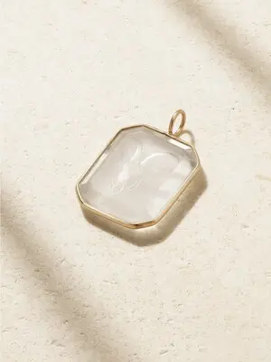 LOREN STEWART Zodiac -plated Quartz Pendant