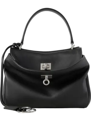 Balenciaga Rodeo Mini Leather Tote - Black