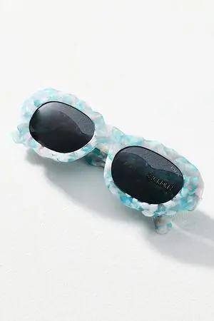 I-SEA Cloud 9 Check Oval Sunglasses