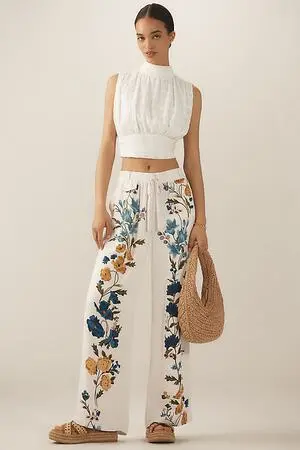 Anthropologie Printed Pull-on Pants