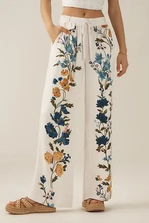 Anthropologie Printed Pull-on Pants