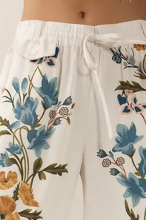 Anthropologie Printed Pull-on Pants