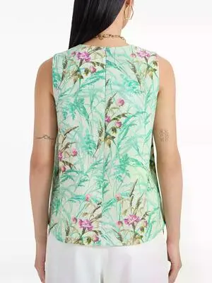 La DoubleJ La Scala Floral Top - Green