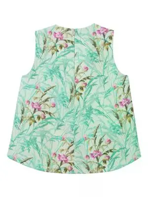 La DoubleJ La Scala Floral Top - Green