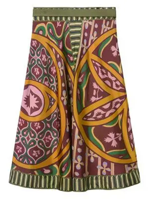 La DoubleJ Printed Wrap Skirt