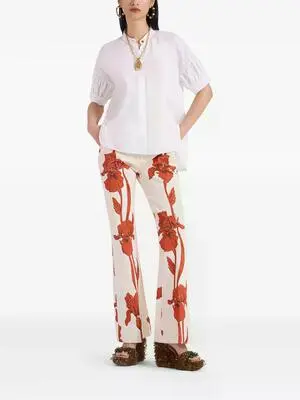 La DoubleJ Floral Tailored Trousers