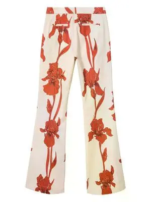 La DoubleJ Floral Tailored Trousers