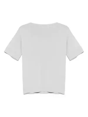 D.exterior Monili-detail T-shirt - Grey