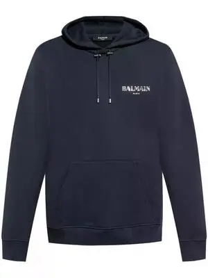 Balmain Logo-graphic Drawstring Hoodie