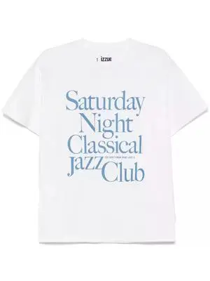 Izzue Izzue Slogan-Print T-Shirt White